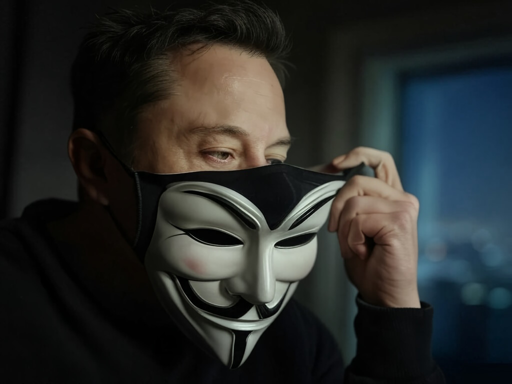 Anonymous ha vuelto con fuerza para cargar contra Elon Musk. Denuncian que ejerce demasiado ...