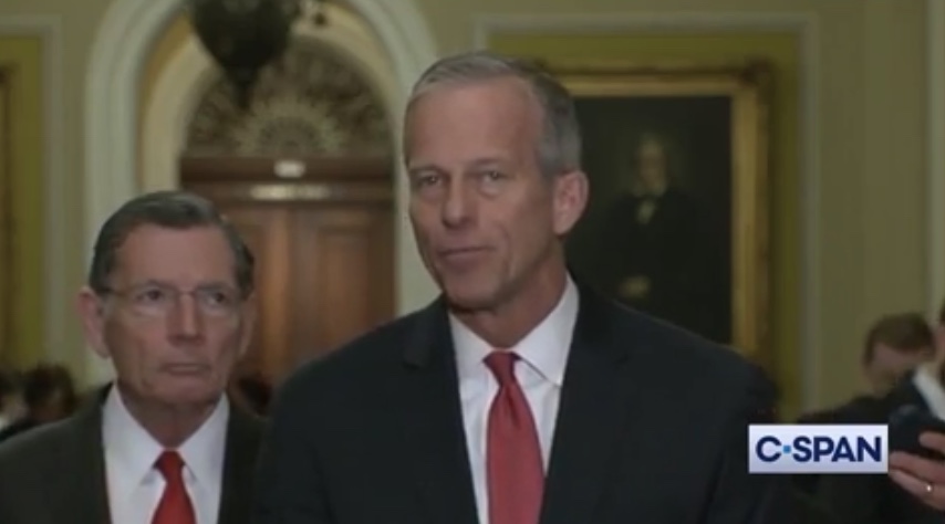 Senate GOP Leader Shrivels When Asked About Trump’s ‘Dictator’ Comment ...