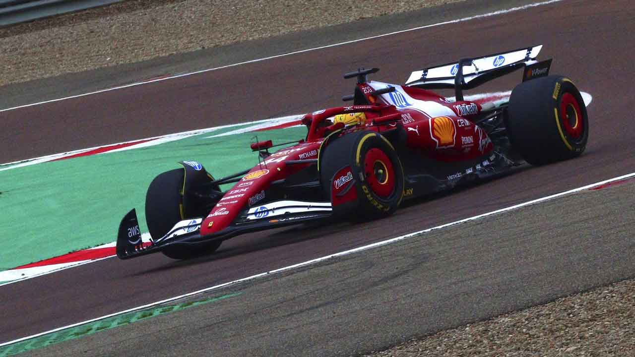 Hamilton ‘exactly where I’m supposed to be’ after driving Ferrari’s new ...