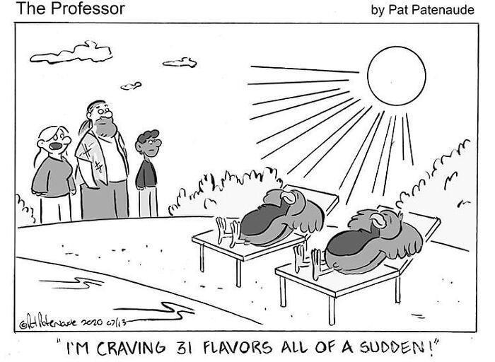 40 Hilarious One Panel Comics From 'The Professor' Creator Pat Patenaude