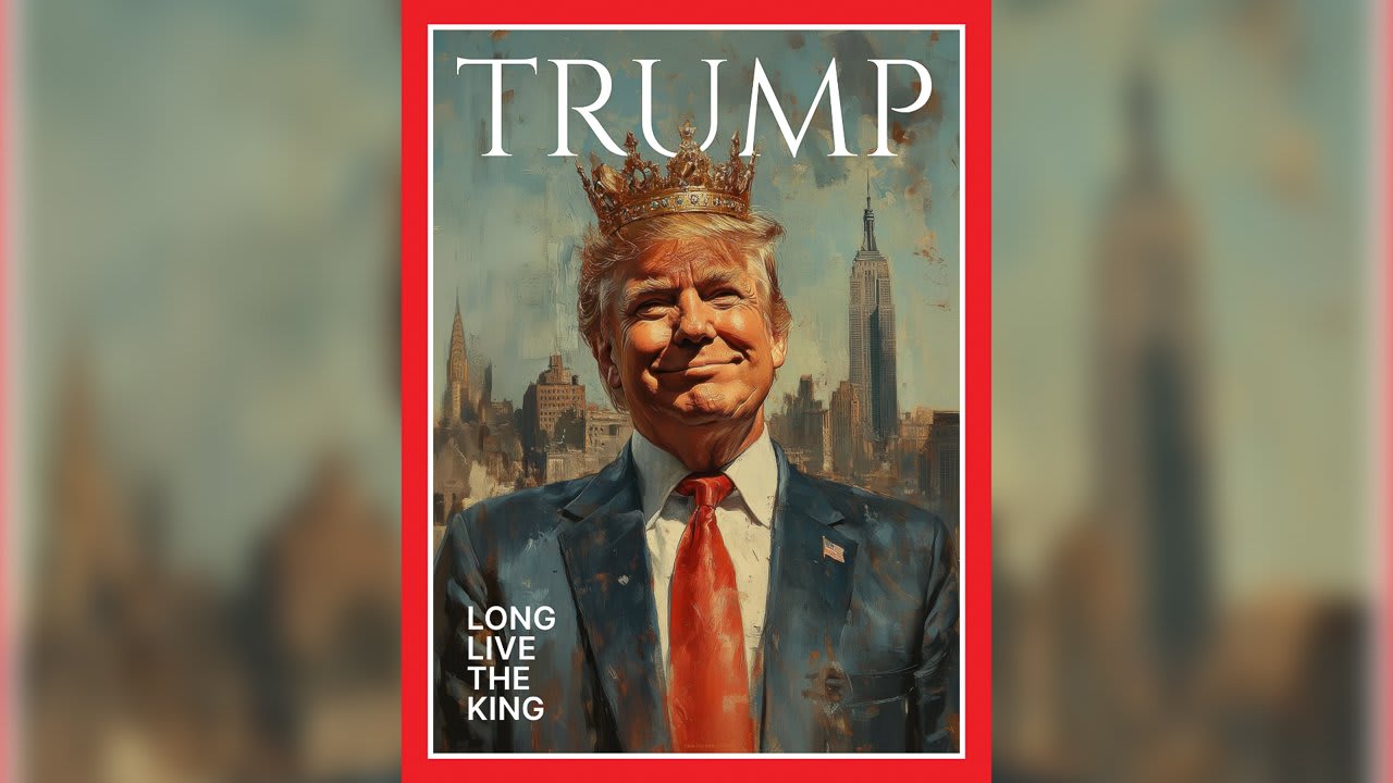 Official White House X account posts image of 'king' Trump wearing crown