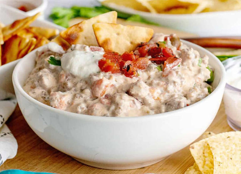 Savory, tangy, delicious 3 ingredient dip