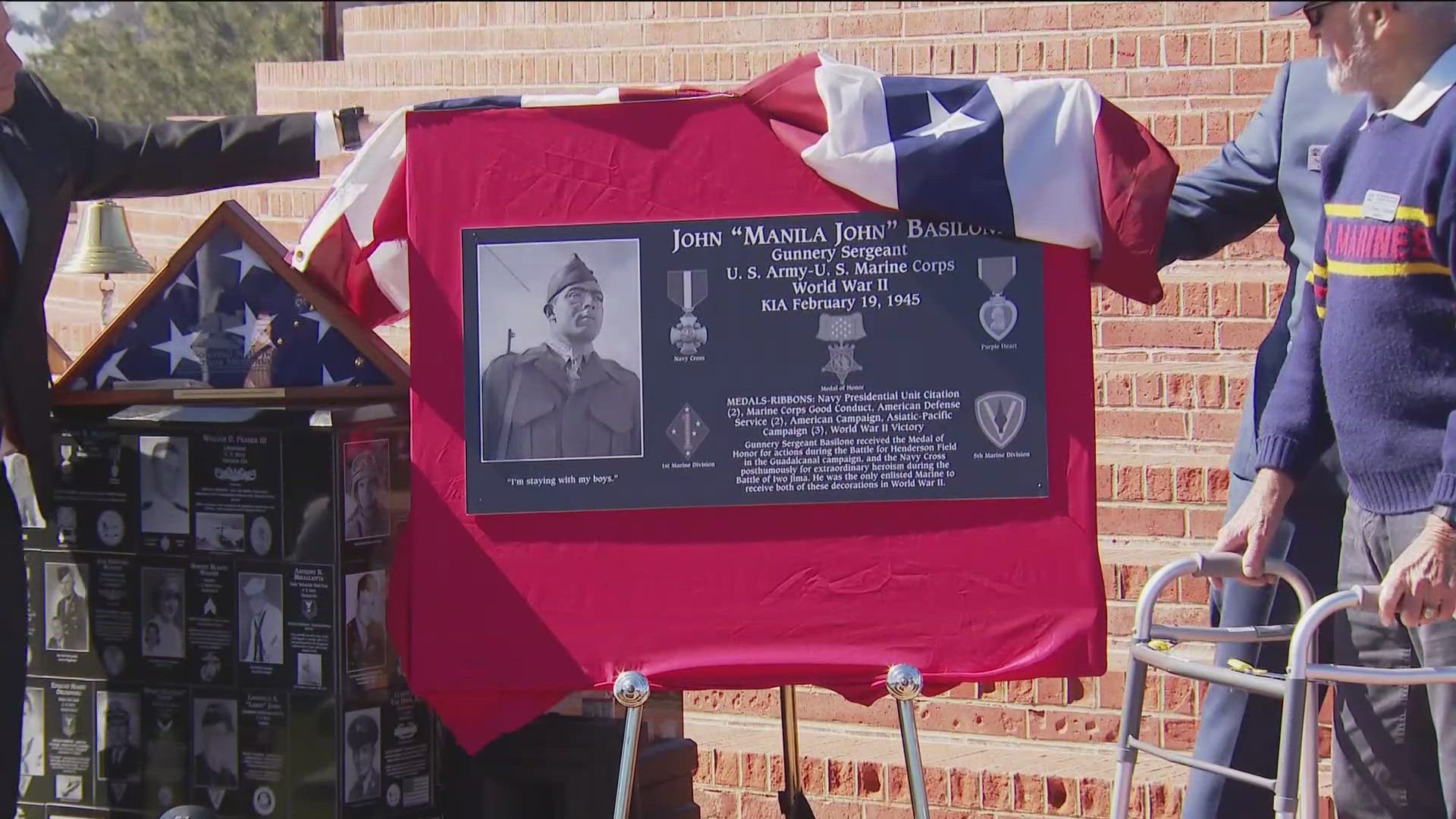 Legendary Marine Corps Sgt. John Basilone honored at Mt. Soledad ...