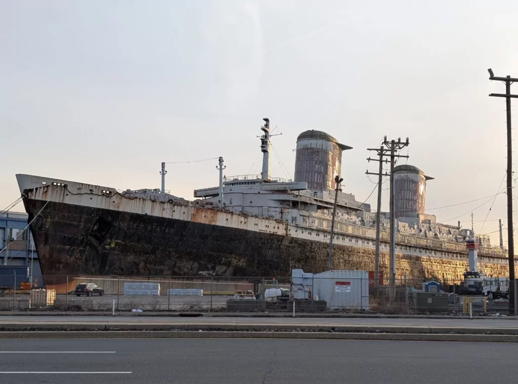 Historic American-made ocean liner departs for one final voyage