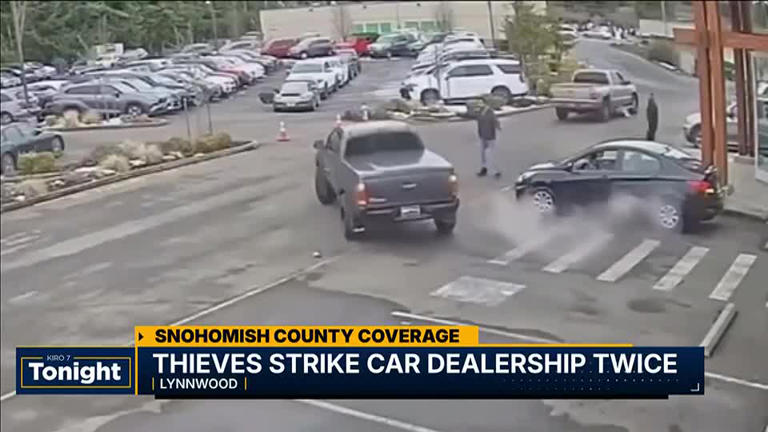 Brazen thieves hit the same dealership days apart during working hours ...