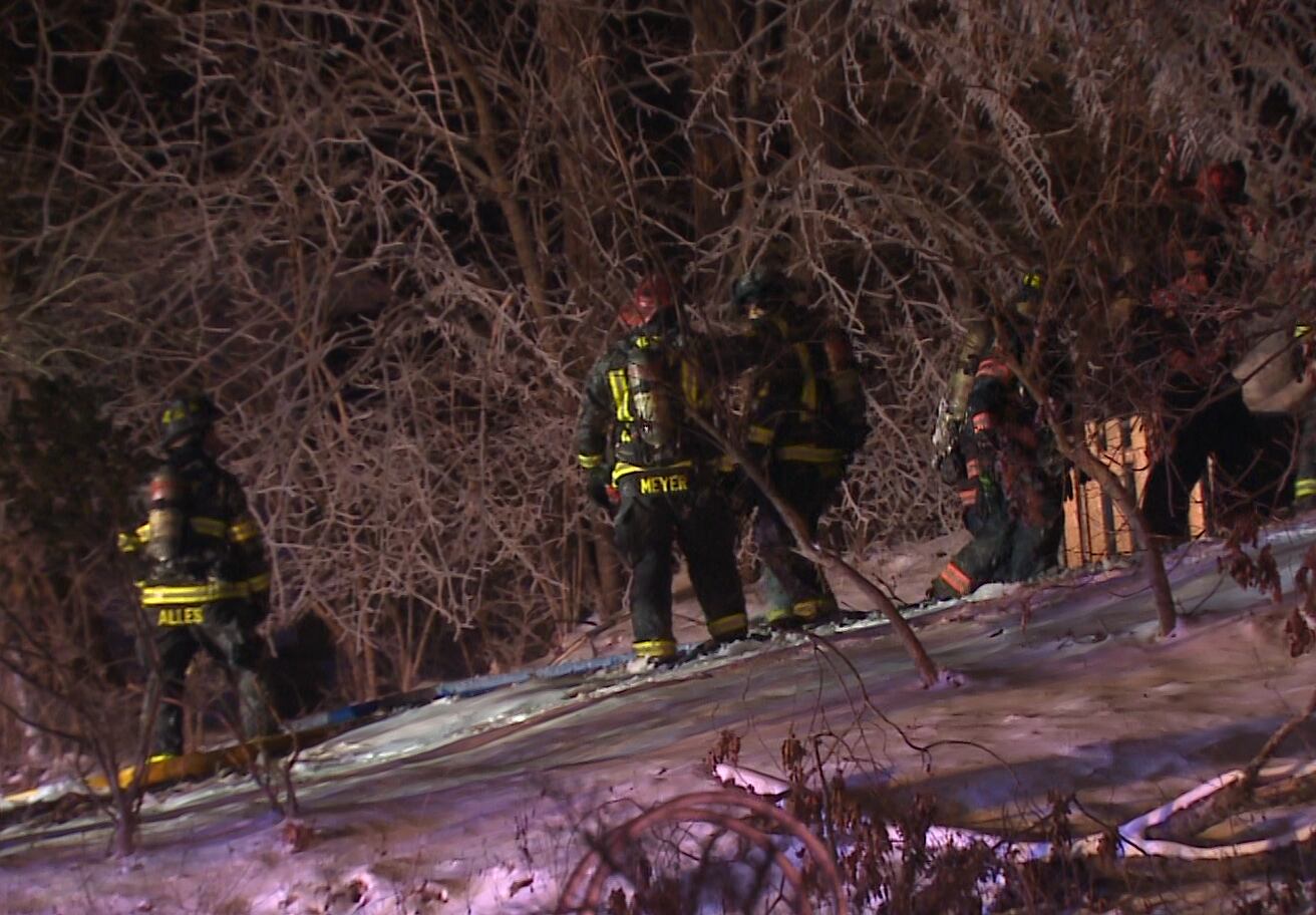 Firefighters brave freezing temps, icy driveway responding to house ...