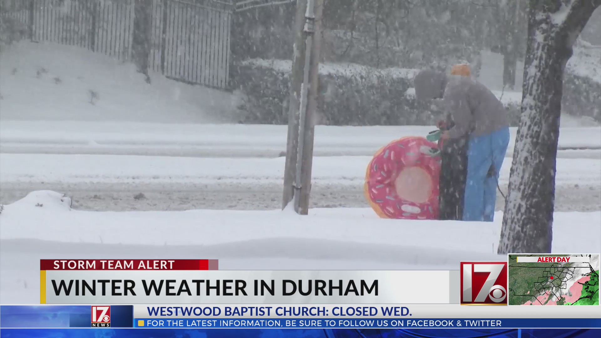 Winter weather in Durham