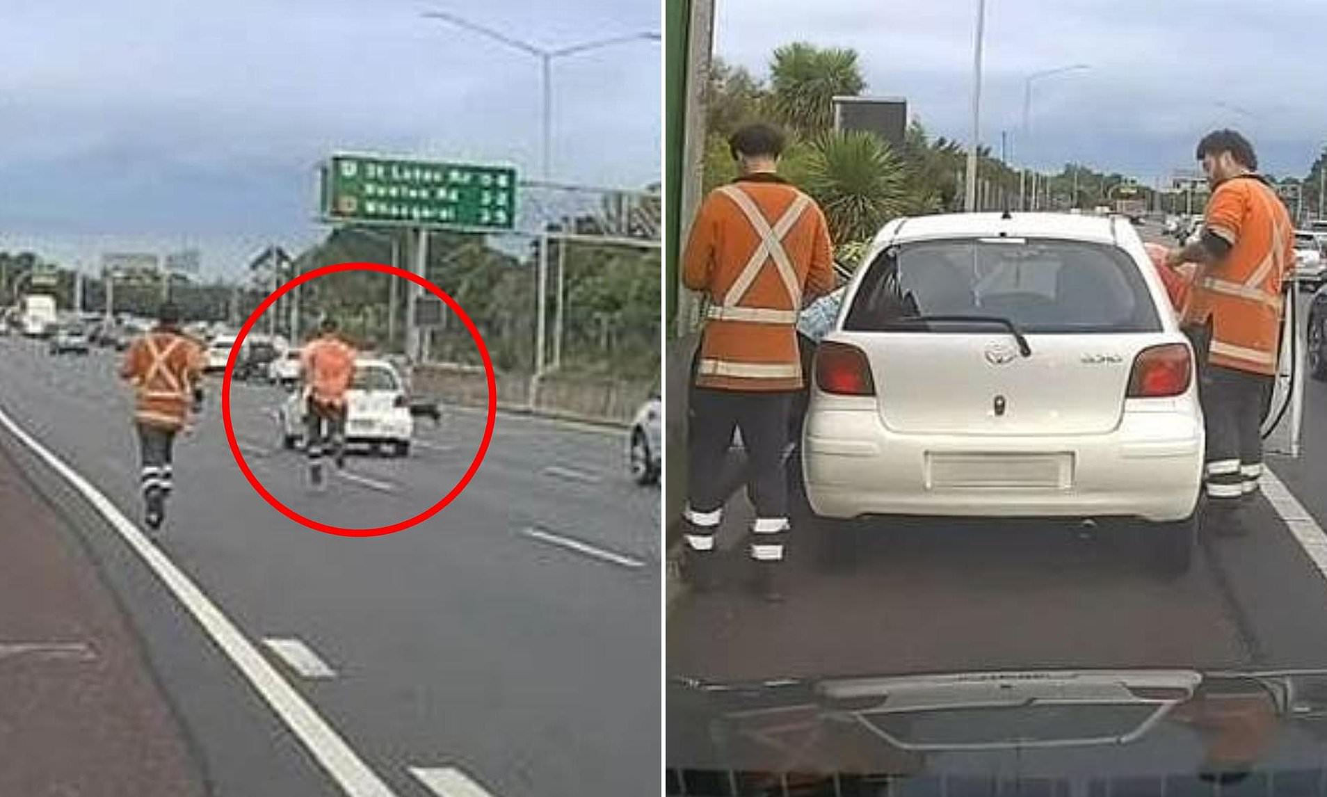 Hero commuters stop runaway car after driver suffered a seizure