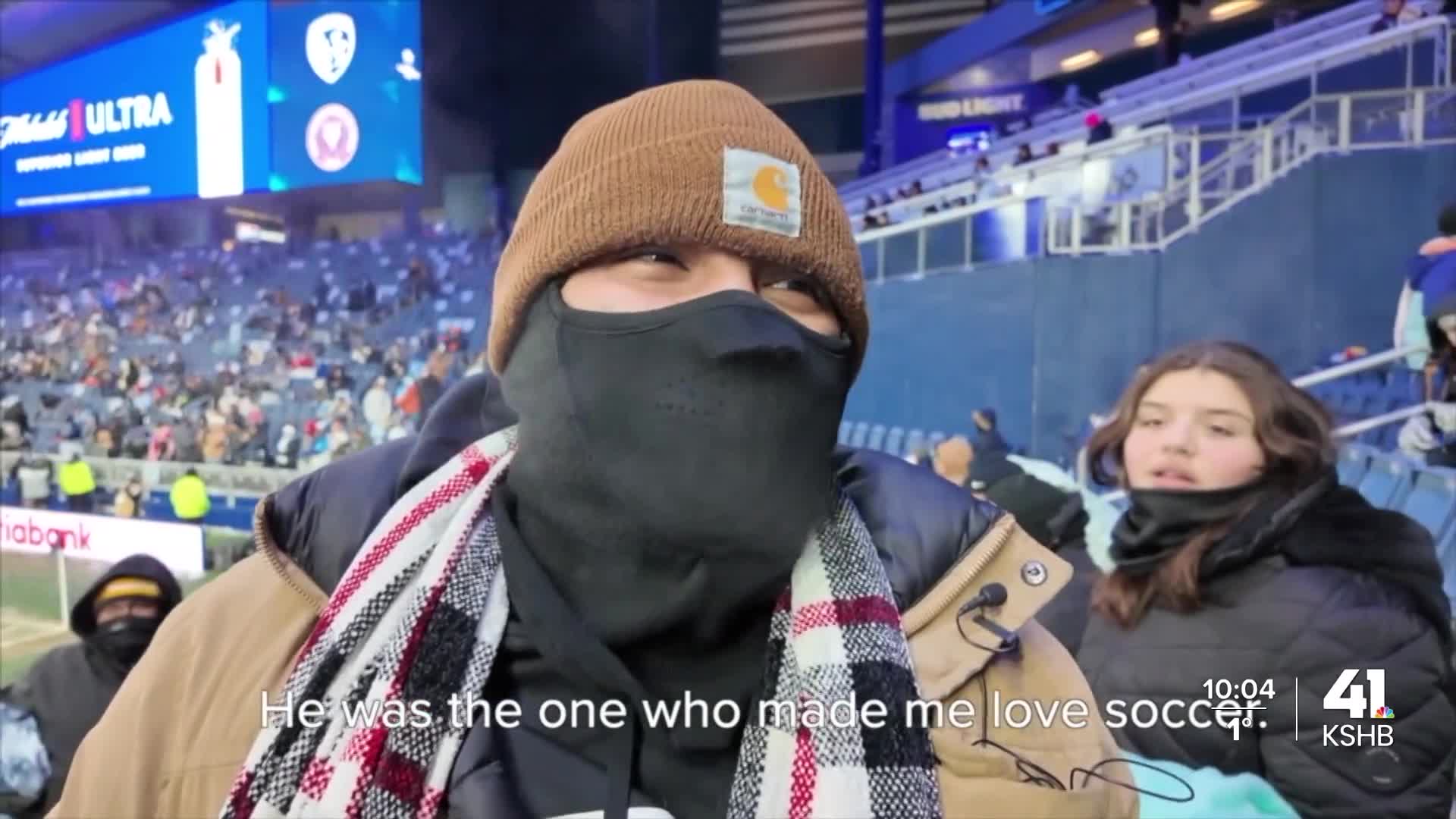 Lionel Messi beat the cold and Sporting KC in Wednesday night match