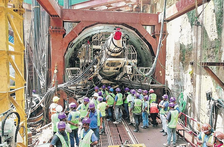 Work on 7.8 km metro tunnel starts with launch of boring at Chennai's ...