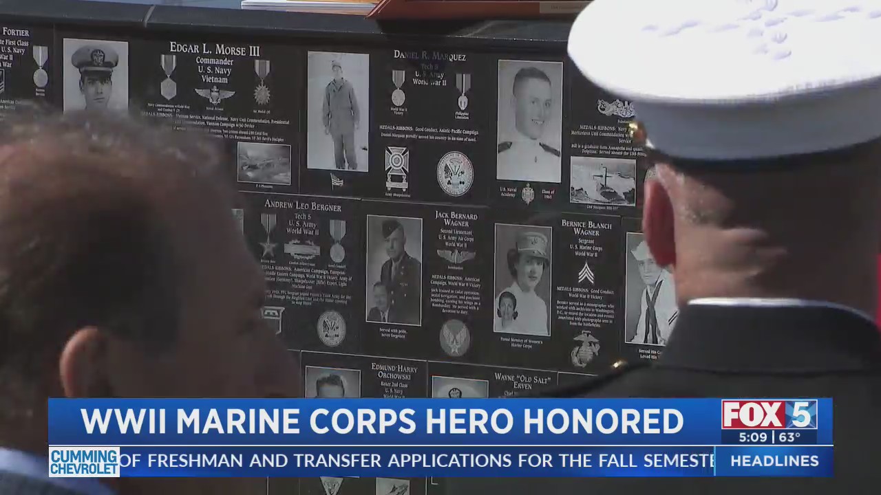 WWII Marine Corps hero honored