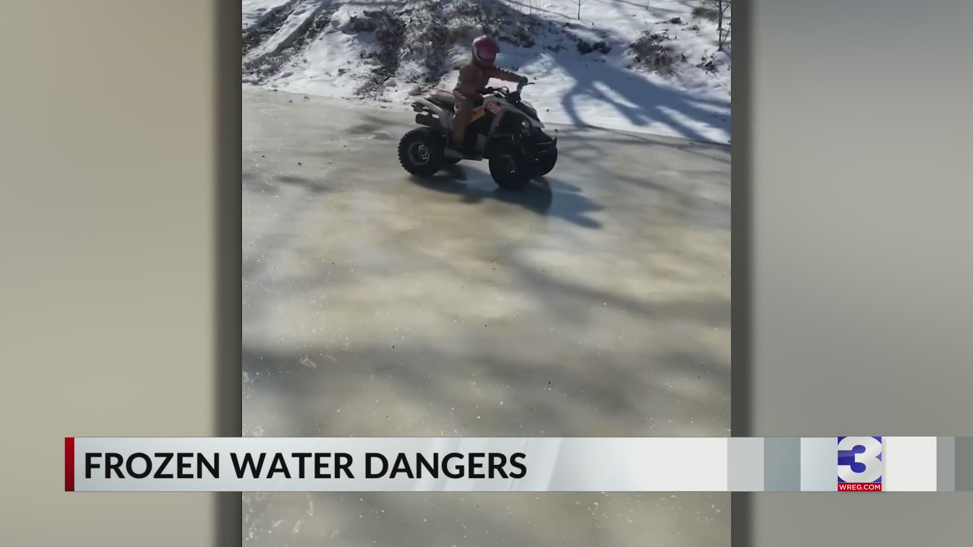 Officials warn residents of frozen bodies of water