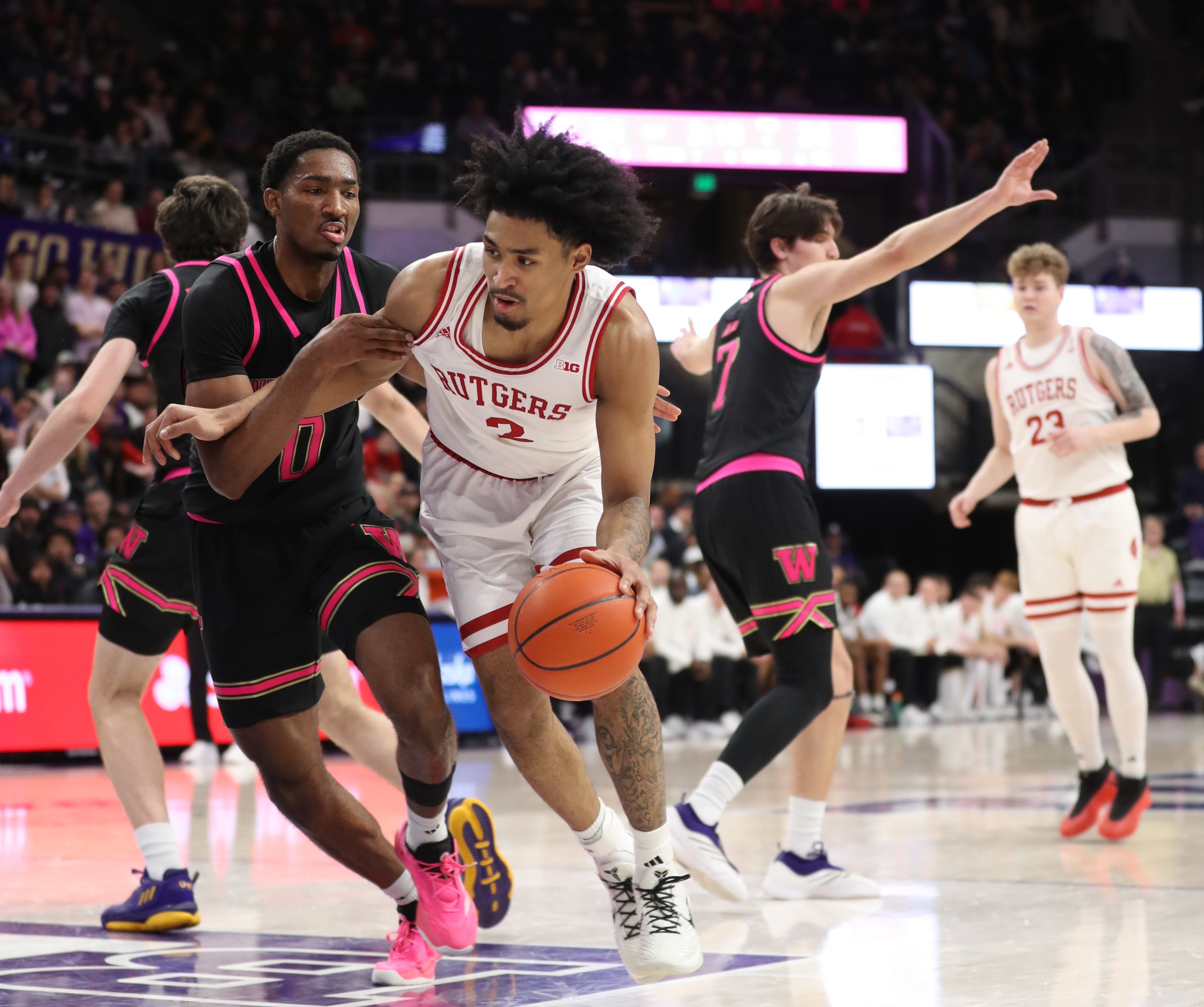 Rutgers basketball wins thriller at Washington, ending skid