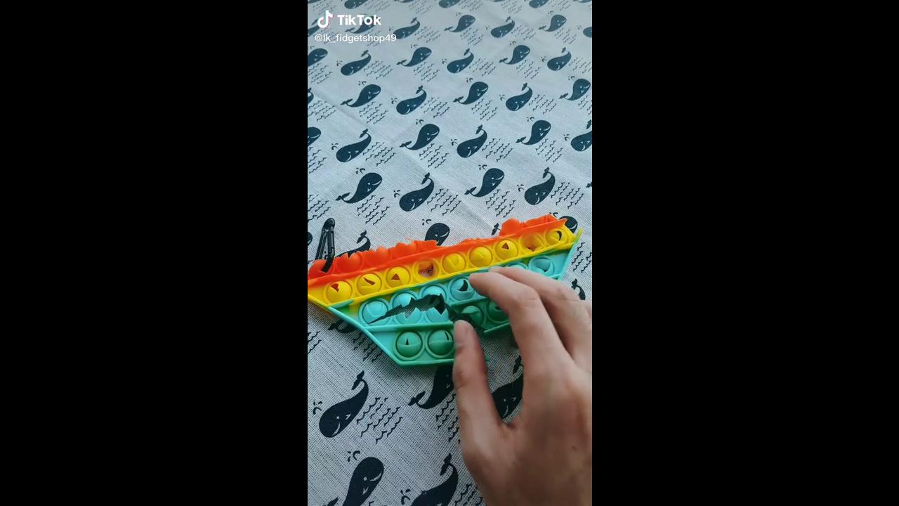 Satisfying Broken Rainbow Pop It Fidget
