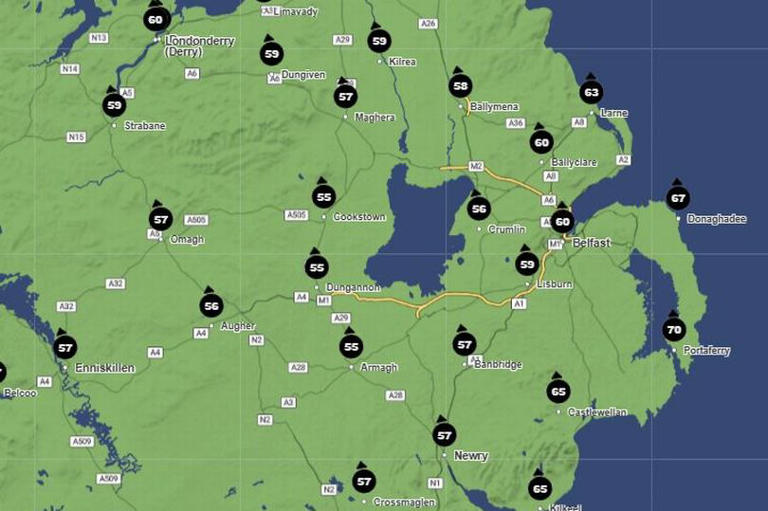 Northern Ireland further weather warning for wind issued by Met Office