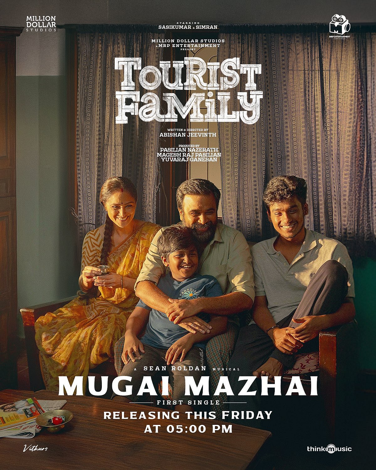 First single from Sasikumar-Simran's Tourist Family to be unveiled on ...