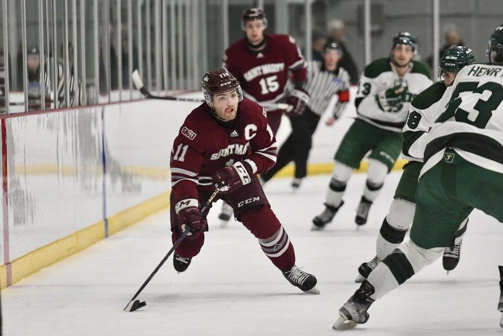 AUS MEN'S HOCKEY PLAYOFFS: Huskies win Game 1 in double OT over UPEI
