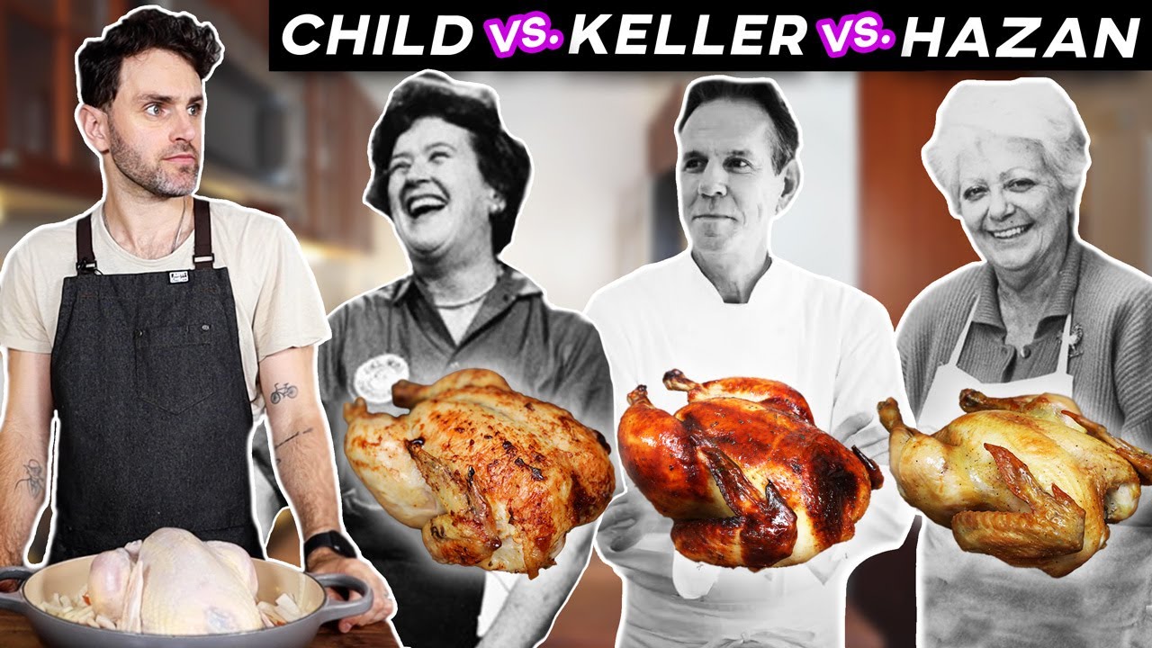 Chicken Cage Match: Julia Child vs. Thomas Keller vs. Marcella Hazan