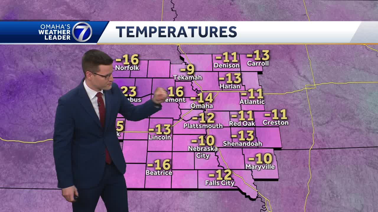 Extreme cold warning Thursday morning, record lows in Omaha area