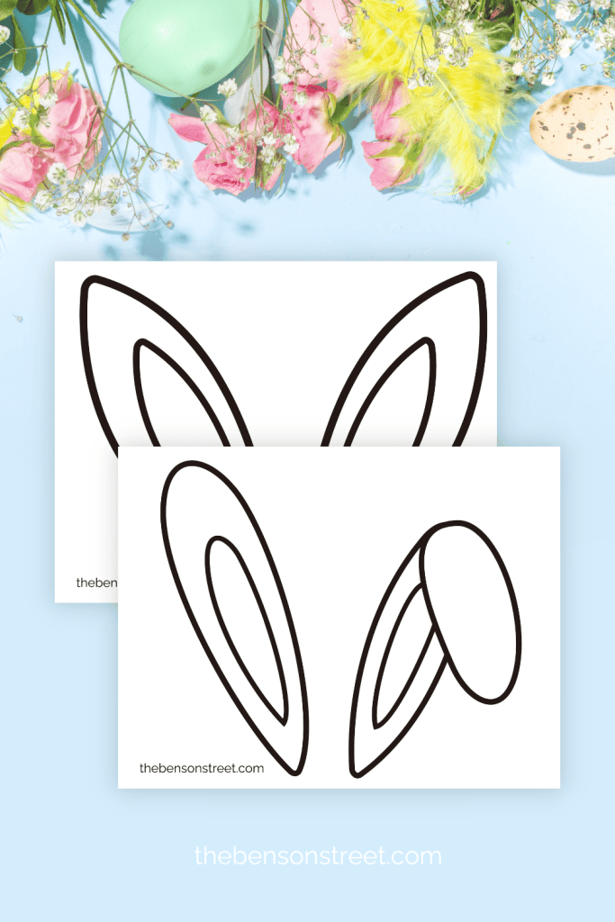 FREE Printable Easter Bunny Ears Template to Make a Headband