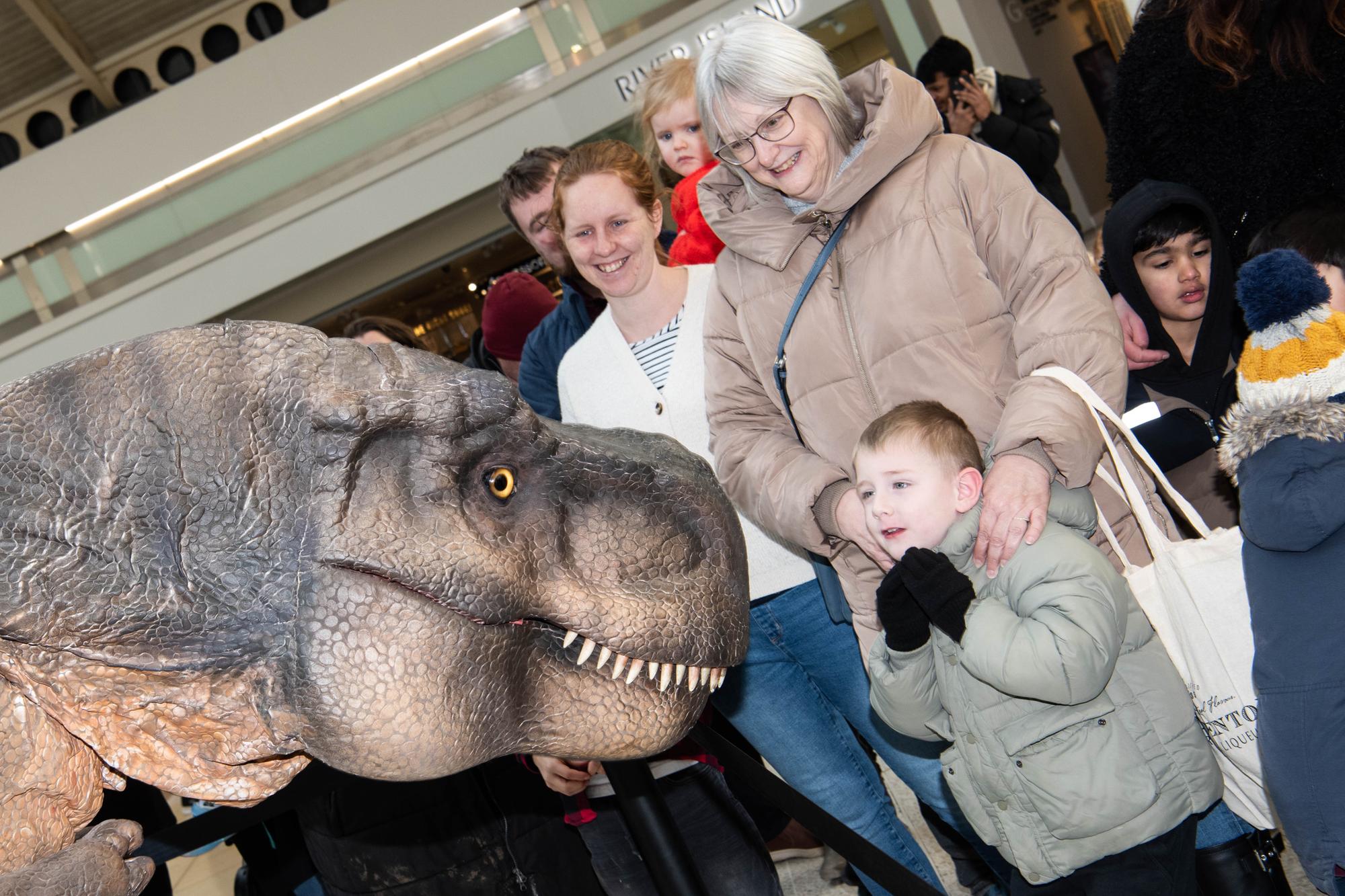 Pictures from dinosaur day at Friars Square Shopping Centre in ...