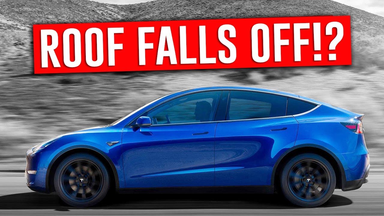 Tesla Model Y Roof FLIES OFF On The Road..