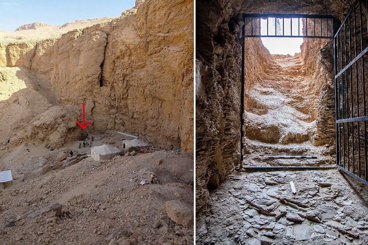 Archaeologists uncover lost tomb of Ancient Egyptian pharaoh in ...