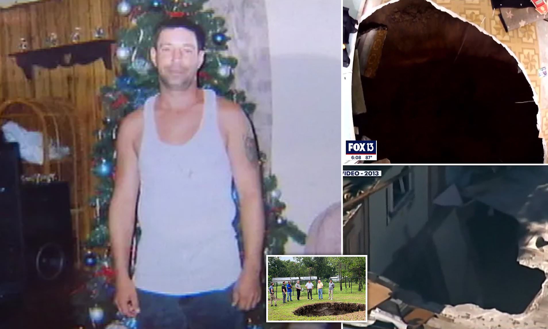 Last moments of man who died when sinkhole swallowed his bedroom