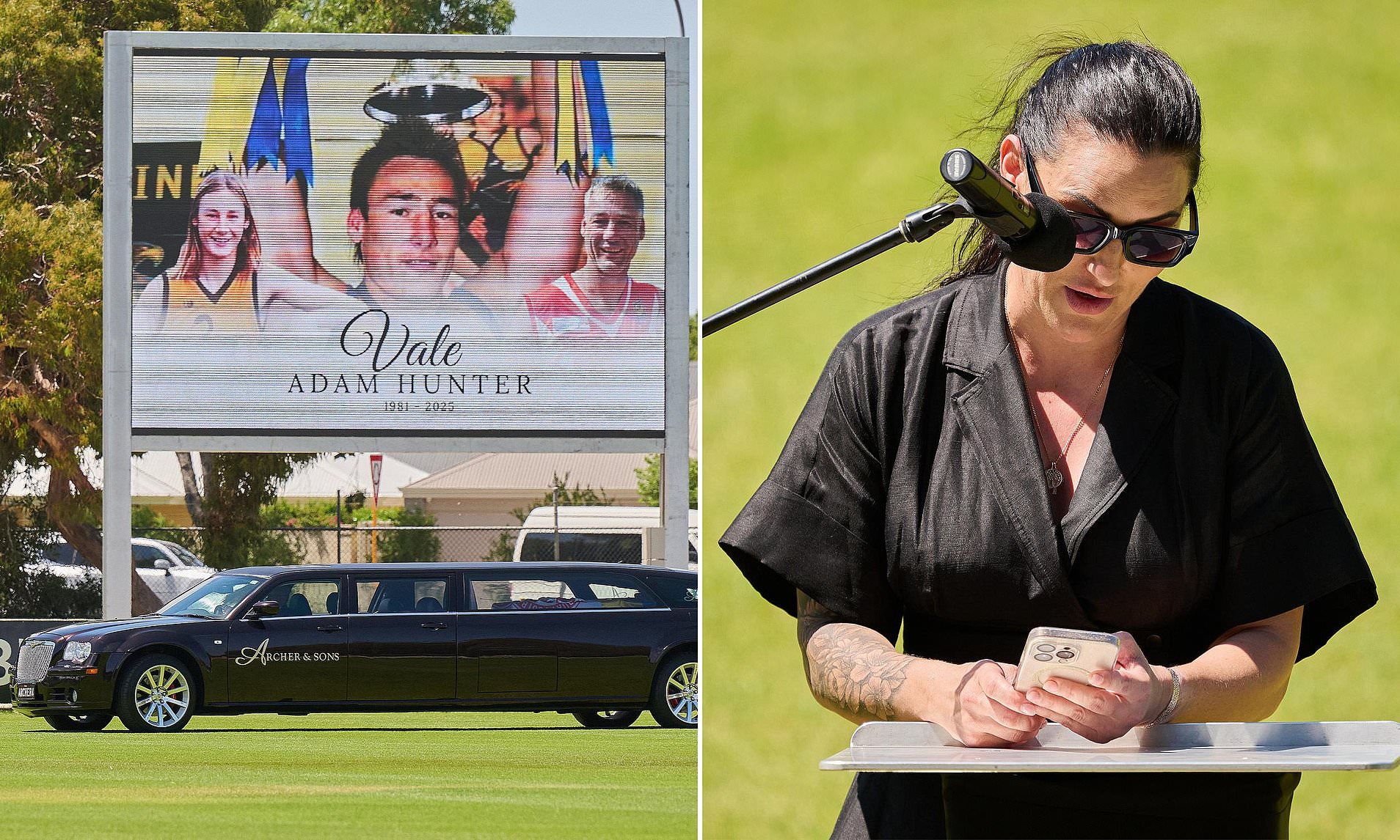 Adam Hunter's heartbroken partner reveals final words he said to her ...