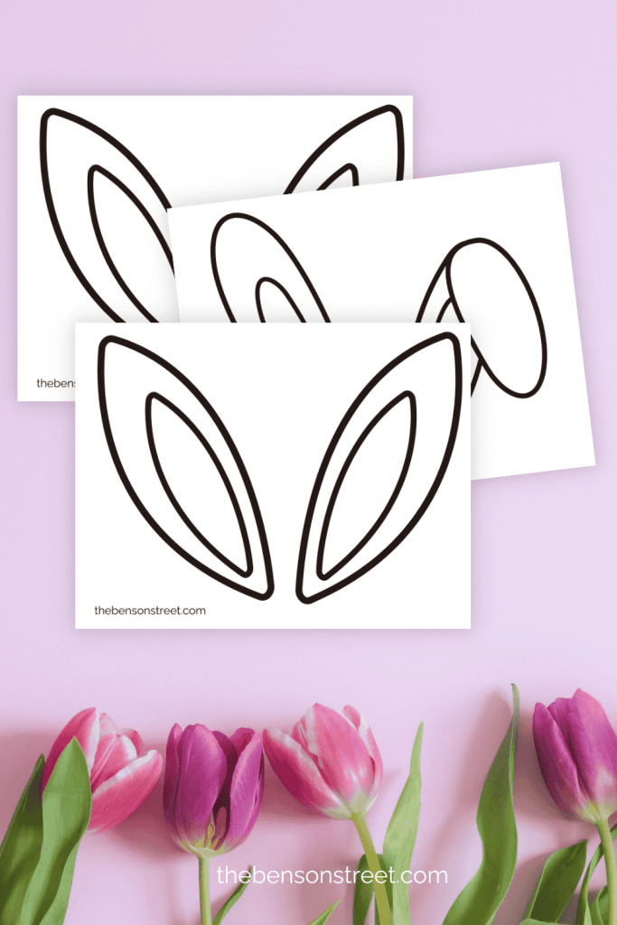 FREE Printable Easter Bunny Ears Template to Make a Headband