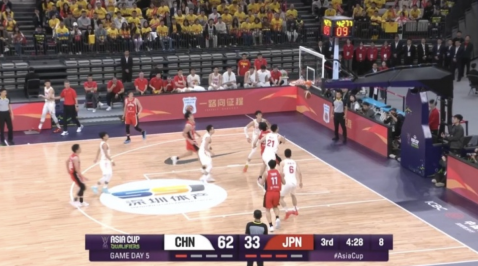 亚预赛|中国男篮100：58大胜日本，提前晋级亚洲杯正赛