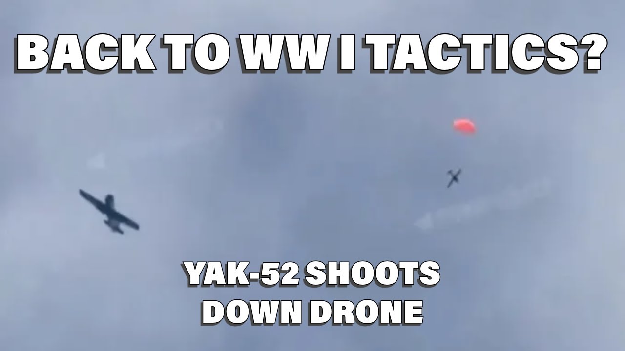 YAK-52 Shoots Down Drone in Ukraine