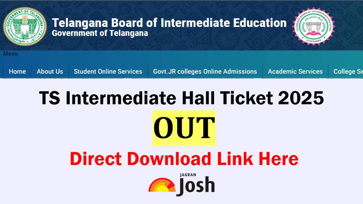 (OUT) TS Inter Hall Ticket 2025: TSBIE 1st, 2nd Year Admit Card out at ...