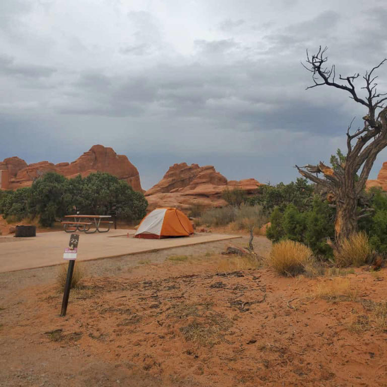 Devils Garden Campground in Arches National Park - Utah