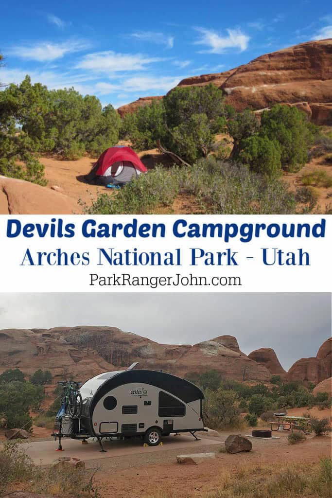 Devils Garden Campground in Arches National Park - Utah