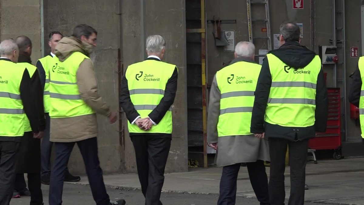 Koning bezoekt site van John Cockerill in Seraing