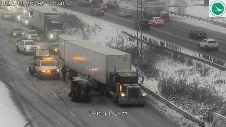 Slick roads, several crashes caused slow commute Slick roads, several crashes caused slow commute