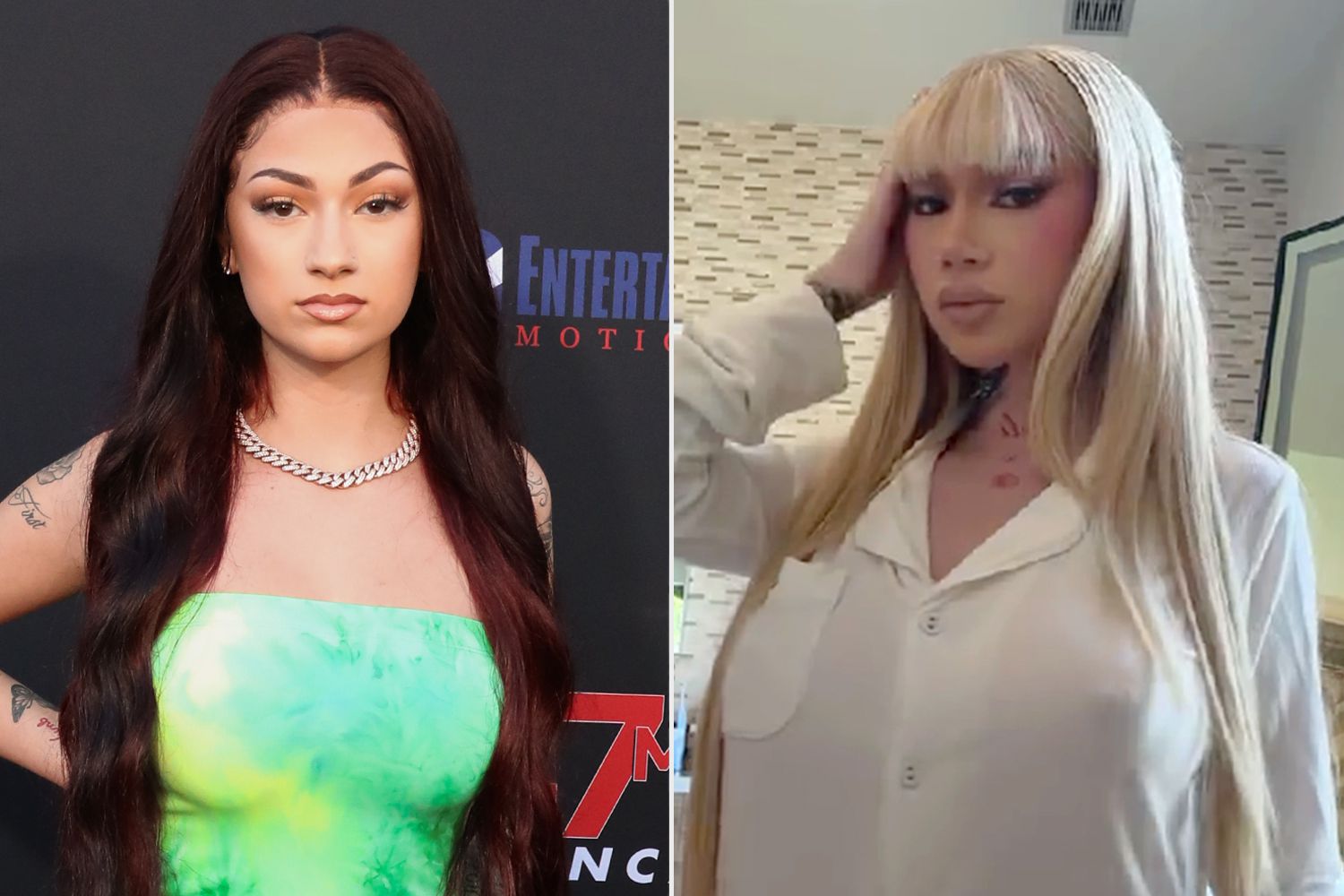 Bhad Bhabie Debuts Dramatic New Look with Platinum Blonde Bangs After ...