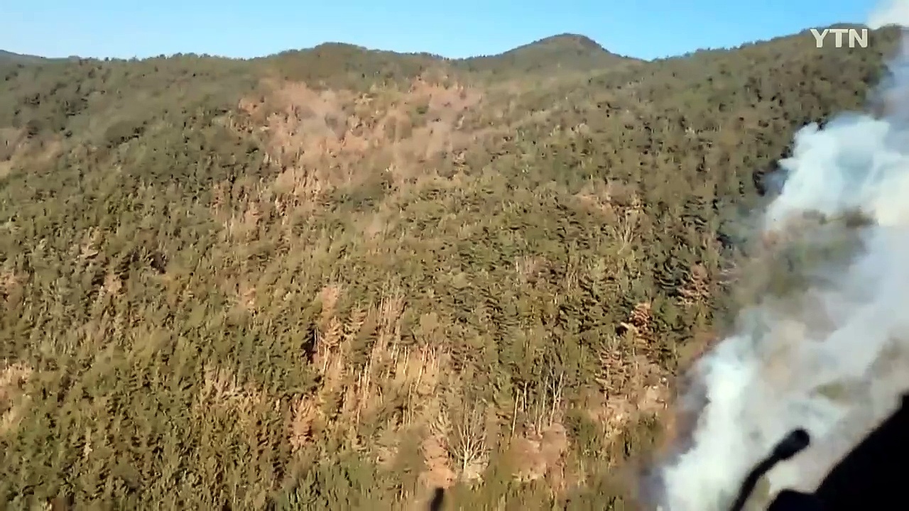 경남 하동서 주택 화재가 산불로 번져...1명 화상 / YTN