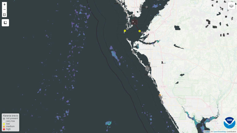 Where is red tide in Florida today? A map, what to know about water quality