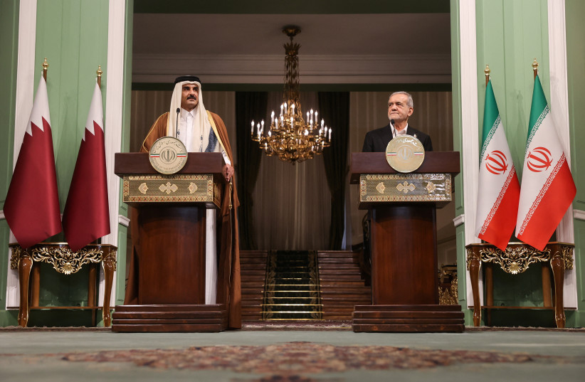 Iran, Qatar leaders meet as Tehran aims to improve Middle East ties