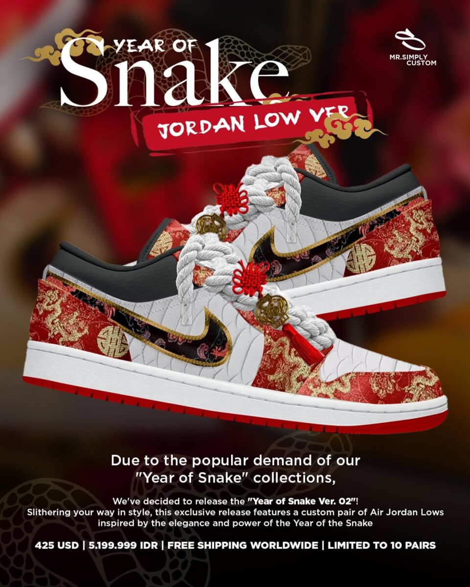 This Air Jordan 1 Low ‘Year of the Snake’ is Straight-Up Venomous