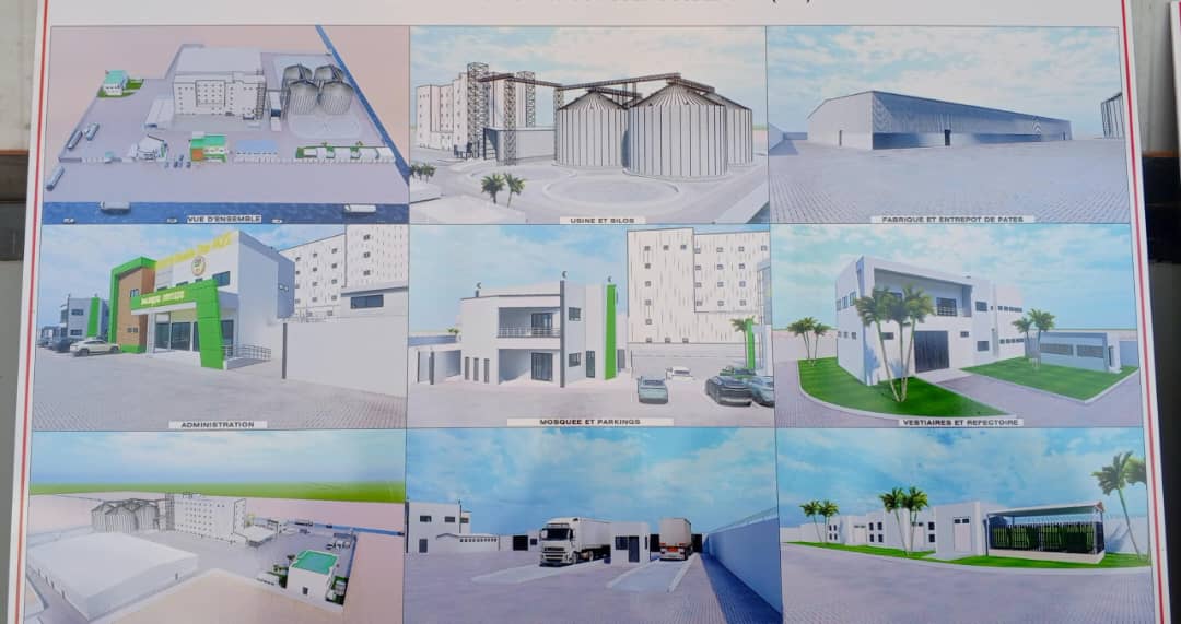 Burkina : Le président Traoré inaugure une usine de production de farine de blé construite à 15 ...