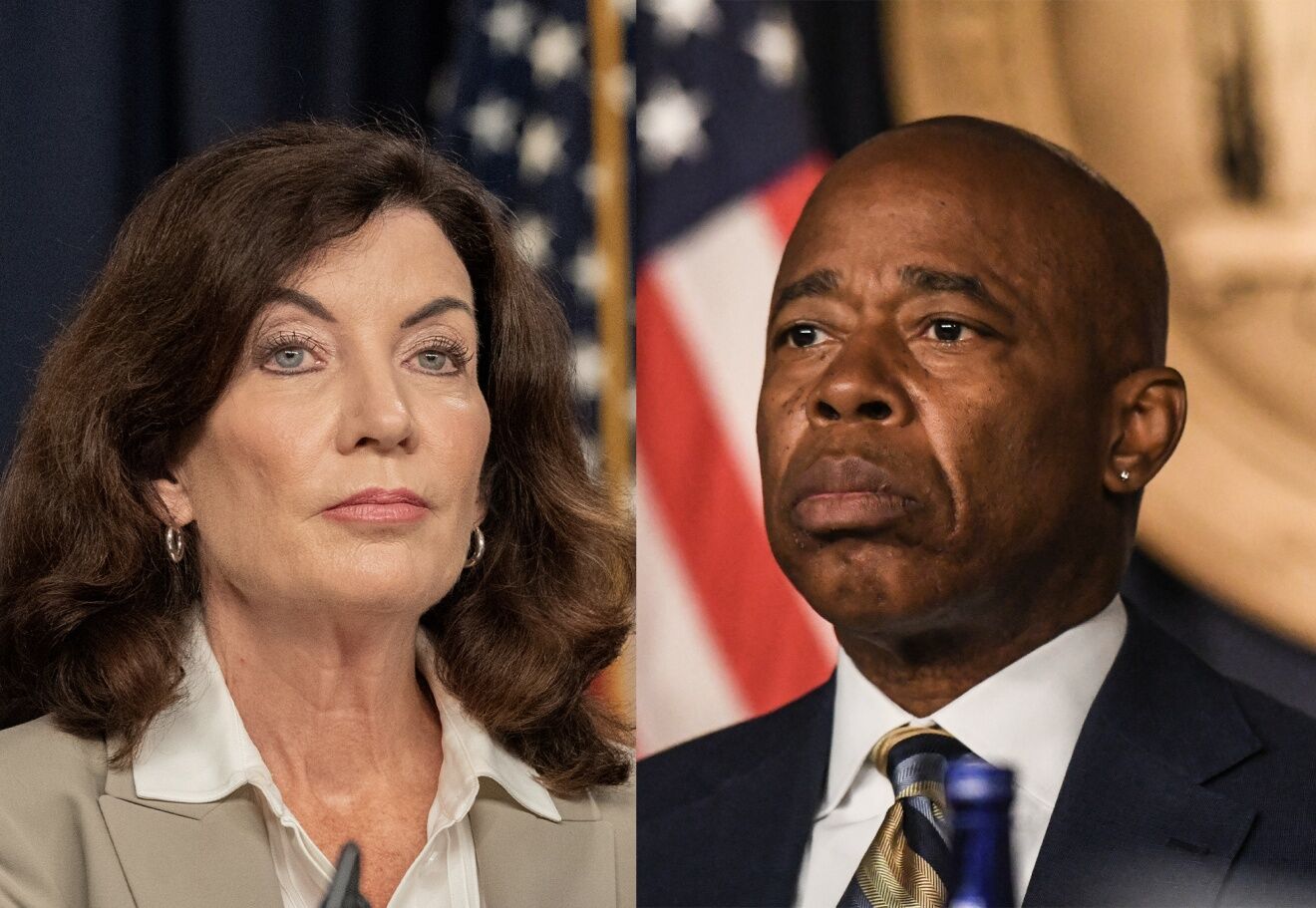 NYC’s Adams Will Stay in Office as Hochul Plans ‘Guardrails’