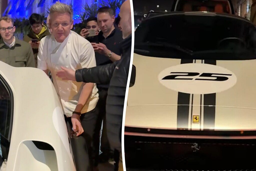 Gordon Ramsay makes huge noise – by showing off £4m Ferrari