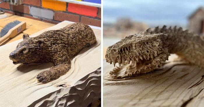 This Chainsaw Sculptor Transforms Logs Into Stunning Works Of Art (18 Pics)