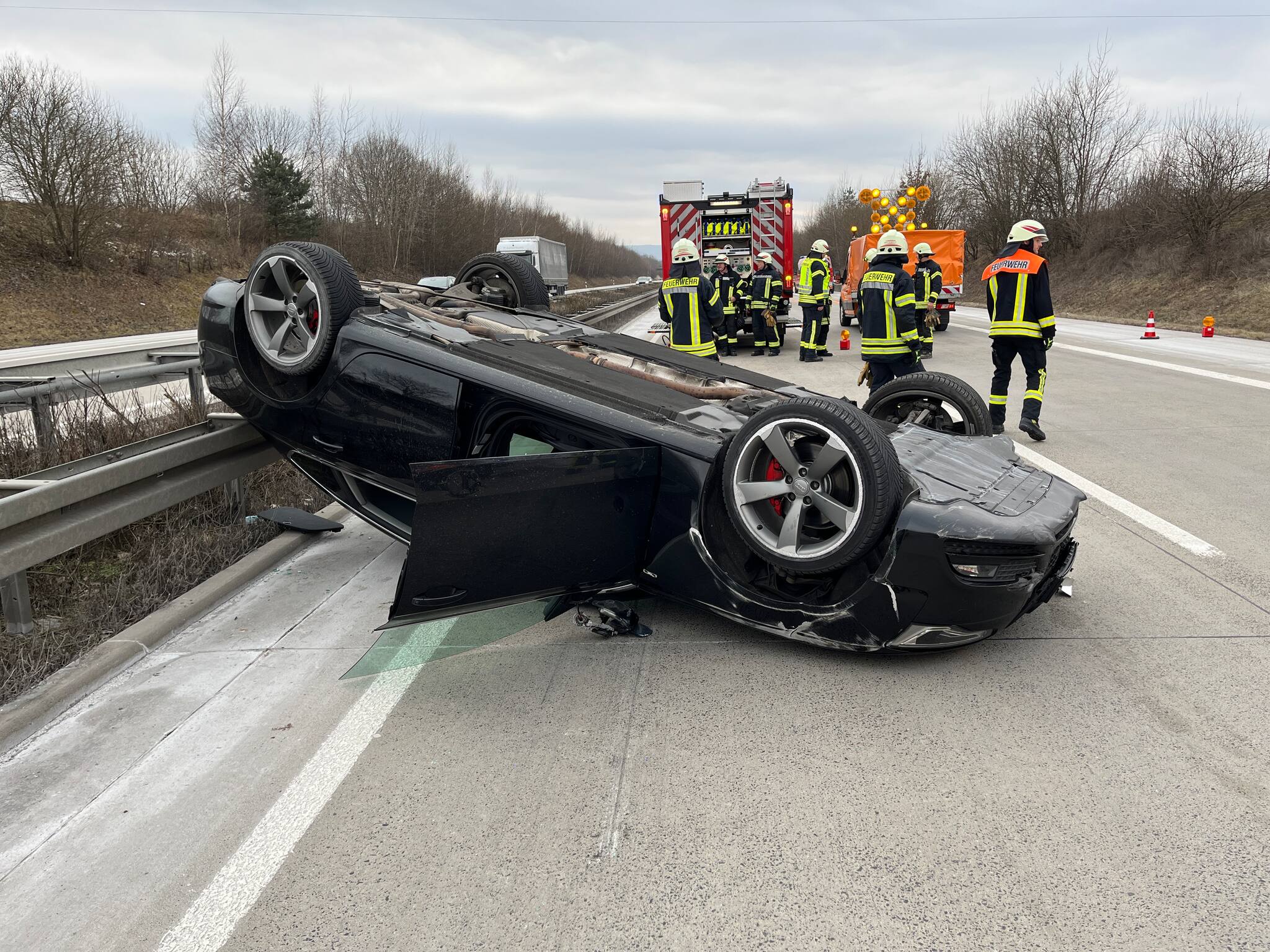 A38 aktuell: Unfall bei Leinefelde (Eichsfeld) – Autobahn-Sperrung ...