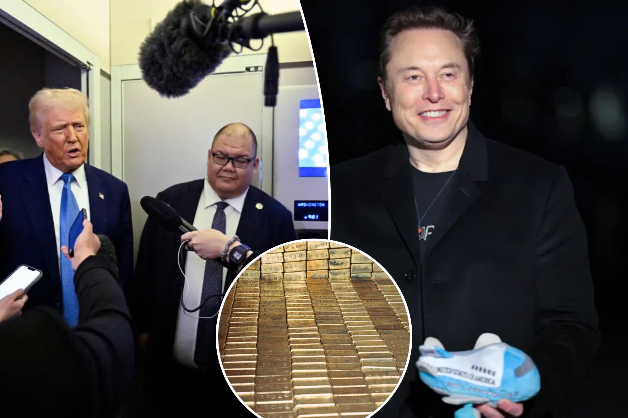 Trump says he and Elon Musk ‘will be very upset’ if Fort Knox gold was ...