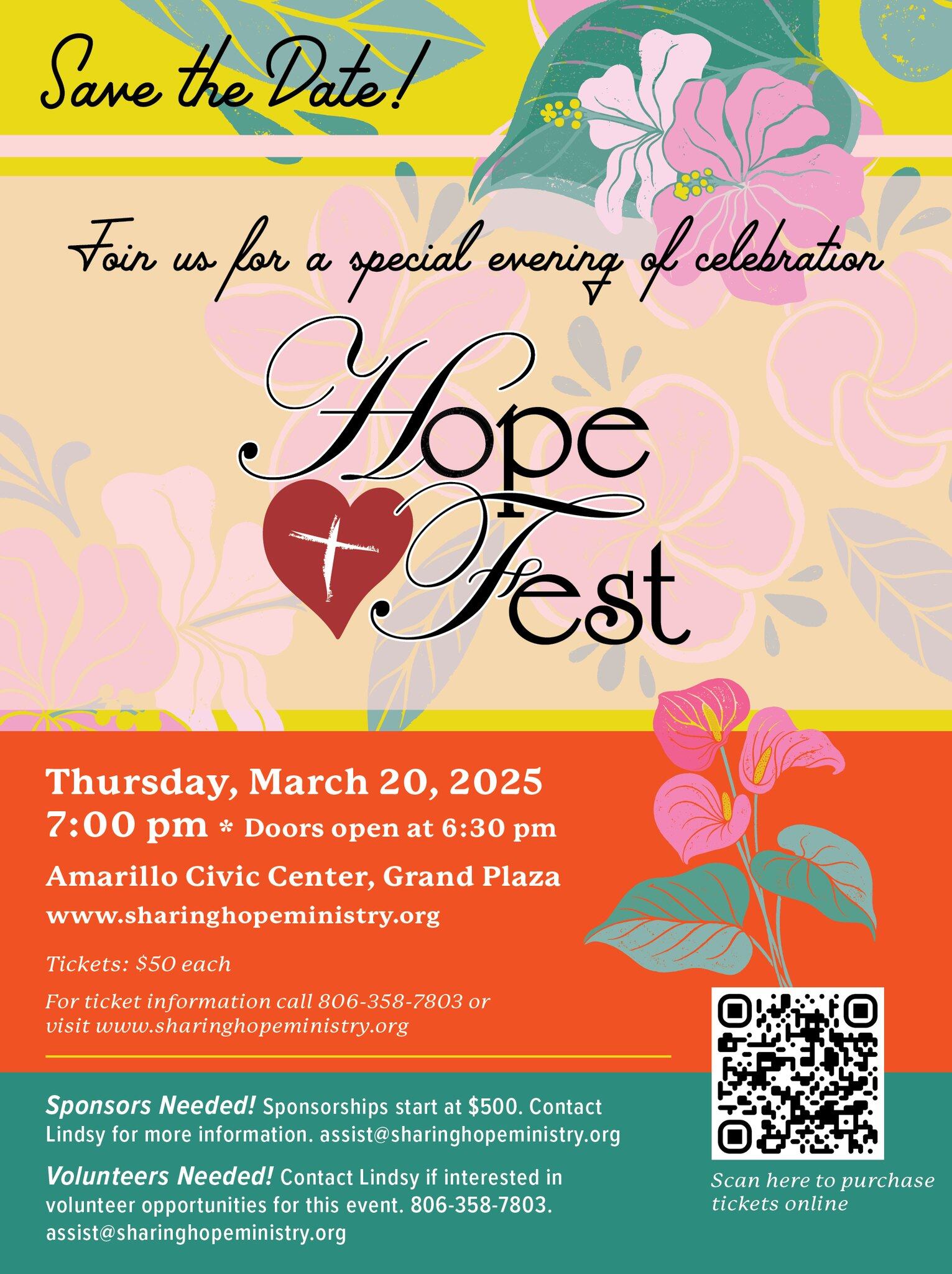 Sharing Hope Ministry selling tickets for fundraiser banquet in March