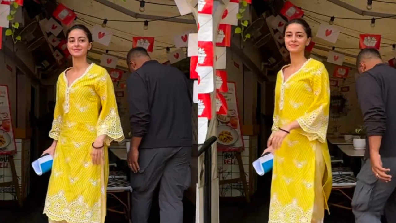 Ananya Panday’s no-makeup, yellow kurta look is a lesson in easy style ...